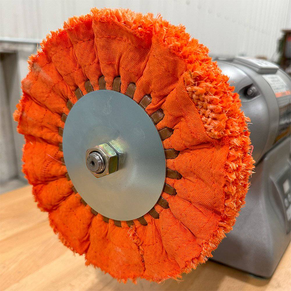 8" X 5/8 Arbor Mill Treated Airway Buffing Wheels